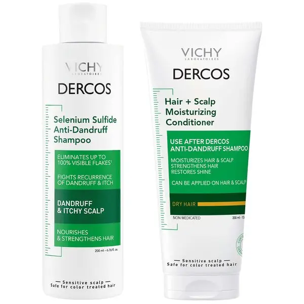 VICHY Dercos Anti-dandruff Shampoo And Conditioner Duo - One-color