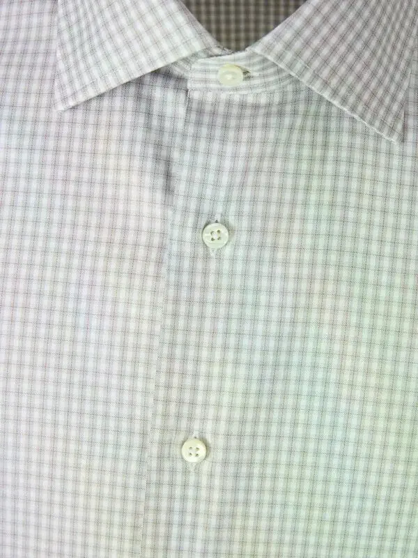 Canali Checked Long-sleeved Shirt