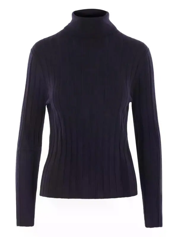 ALLUDE Ribbed Turtleneck Sweater