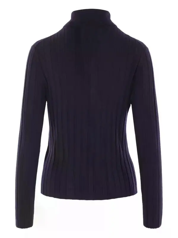ALLUDE Ribbed Turtleneck Sweater