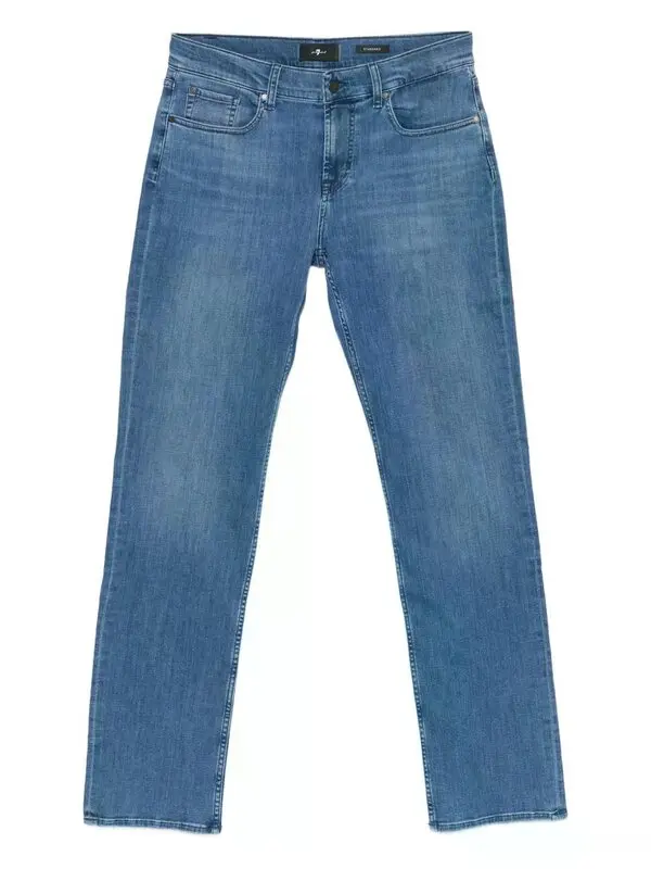 7 For All Mankind Mid-rise Standard Jeans - Blue