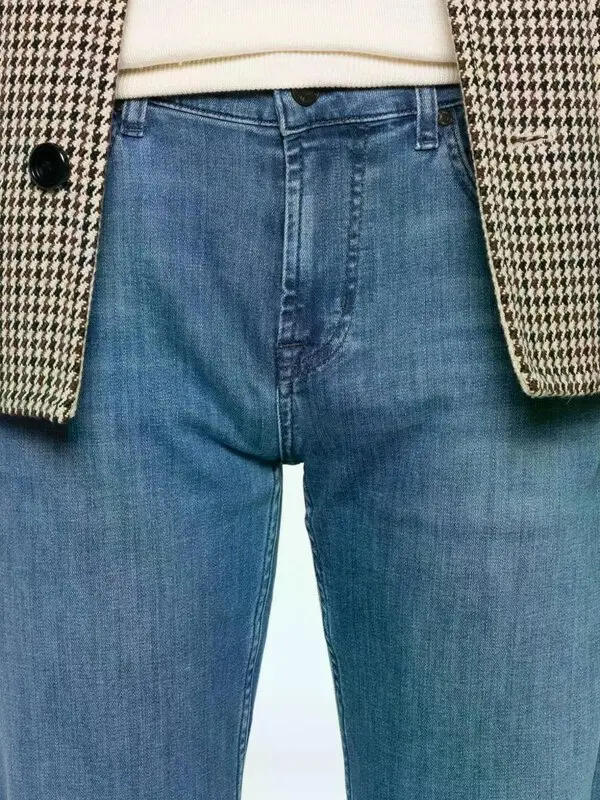 7 For All Mankind Mid-rise Standard Jeans - Blue