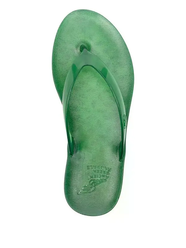 ANCIENT GREEK SANDALS Jelly Flip Flops - Green