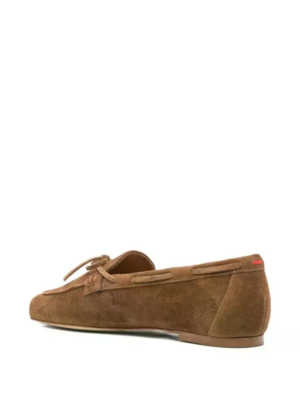 AeydĒ Jasper Bow-detail Loafers - Brown
