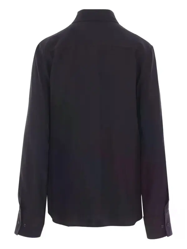 Ermanno Scervino Ruffle-detail Shirt - Black