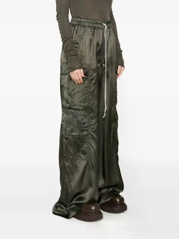 Rick Owens Drawstring Cargo Trousers - Green