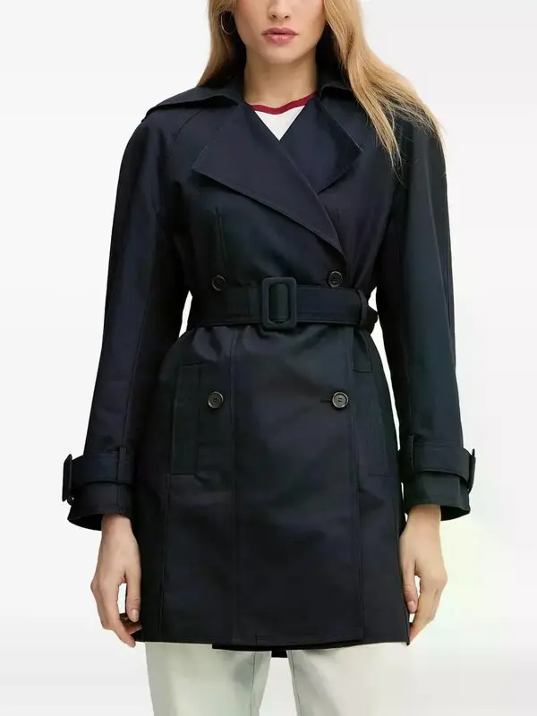 Pinko Belted Double-breasted Trench Coat