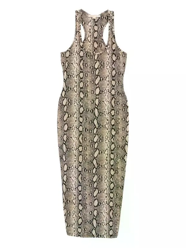 Michael Kors Snake Print Racerback Dress