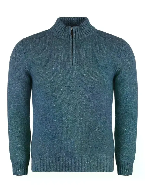 MOORER Fedro Half-zip Sweater