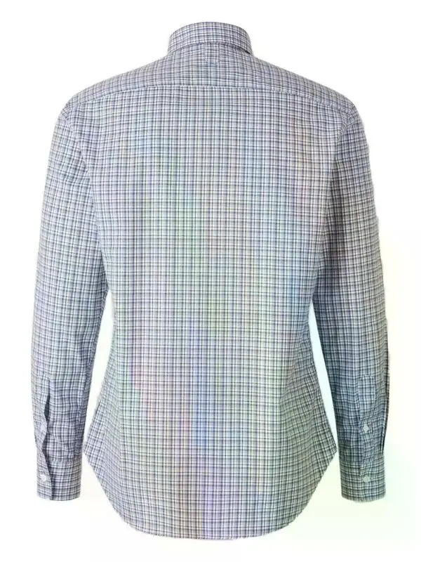 Canali Checked Button-fastening Shirt