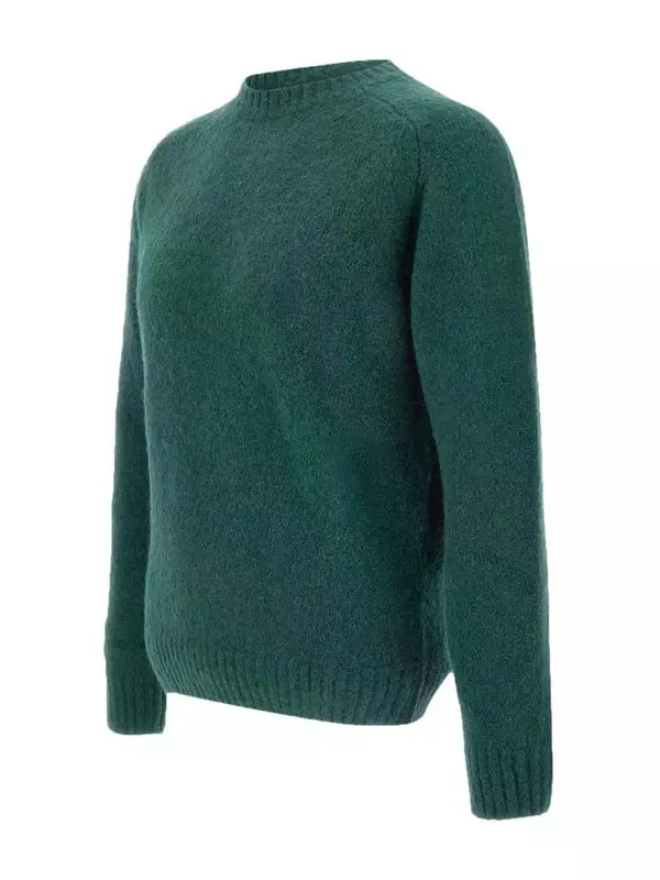 FILIPPO DE LAURENTIIS Ribbed Crew-neck Sweater - Green