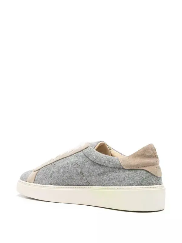 Eleventy Wool-blend Lace-up Sneakers
