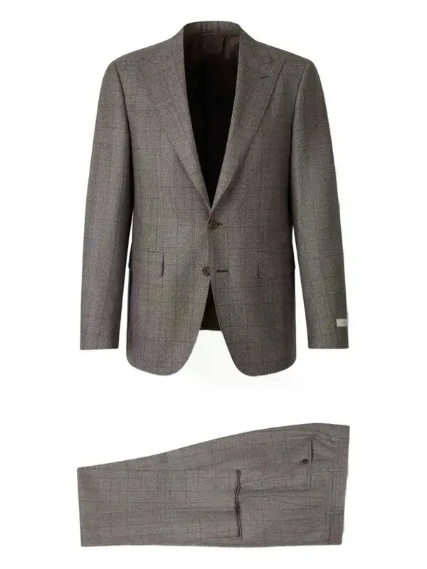 Canali Checked Suit