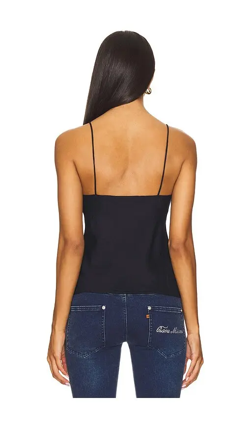 Lioness Mariah Cami Black Linen Blend - Navy
