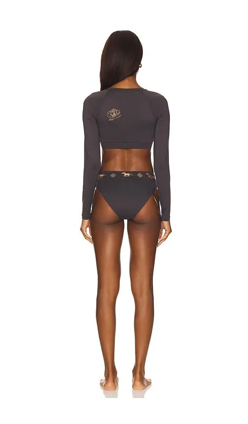 UNDERSTATED LEATHER Rashguard Bikini Set