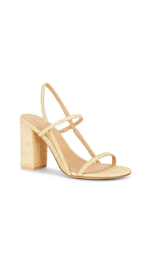 Raye Amit Slingback Block Heel Sandals - Raffia