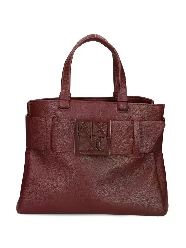 Armani Exchange Buckle-detail Tote Bag - Red