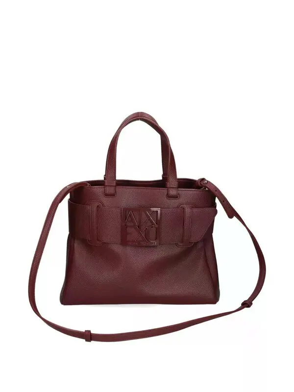 Armani Exchange Buckle-detail Tote Bag - Red