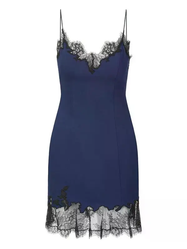chinese dress ladies Staud Rosaline Black Guipure Lace Midi Dress main image 1