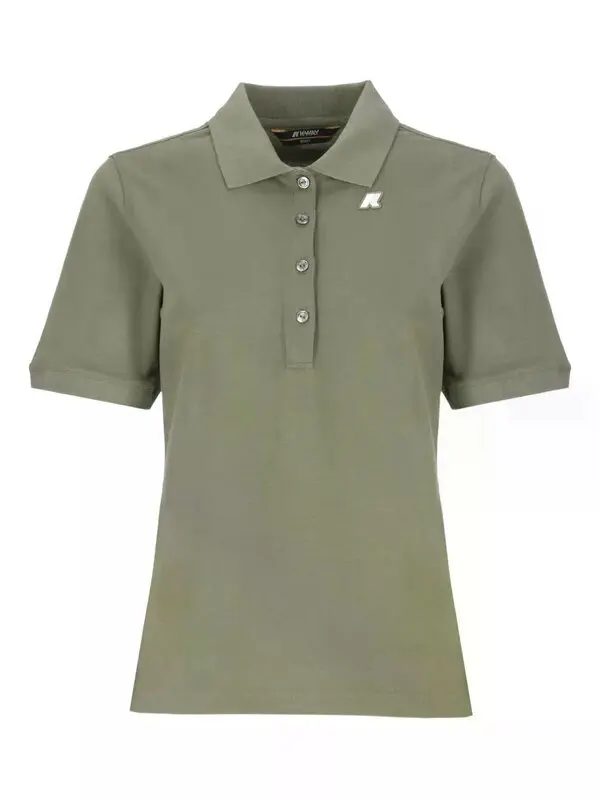 K-WAY Three-button Short-sleeve Polo Top