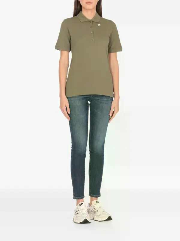 K-WAY Three-button Short-sleeve Polo Top