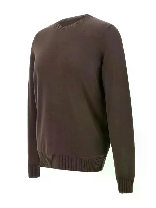 FILIPPO DE LAURENTIIS Crew Neck Wool Sweater - Brown