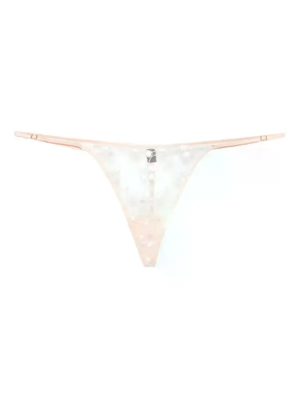 Kiki De Montparnasse Rosette Thong - Neutrals