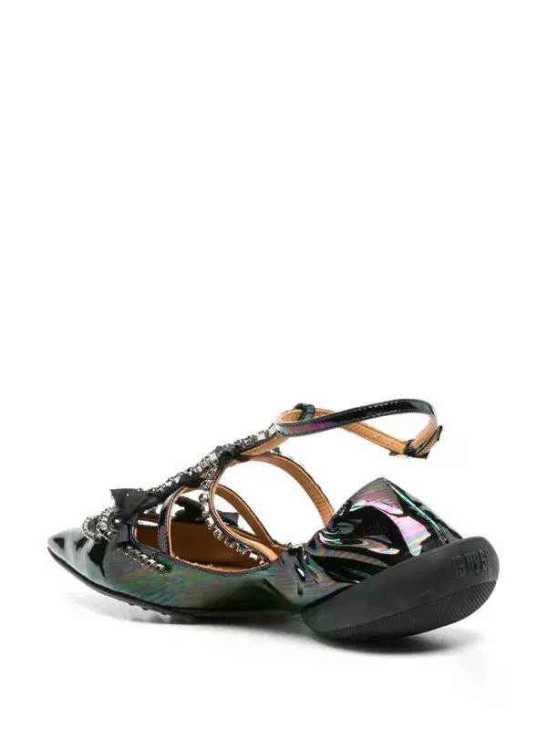 13 09 SR Tootsy Crystal-embellished Ballet Flats - Blue