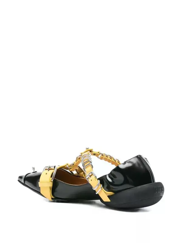 13 09 SR Patsy Pointed-toe Buckled Ballet Flats