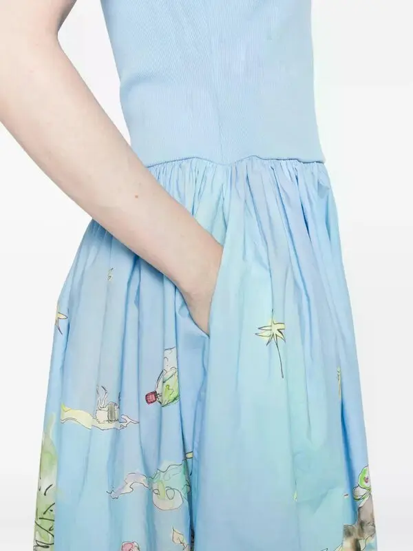 Alemais Anouk Tank Midi Dress In Blue - 48% Off | Editorialist
