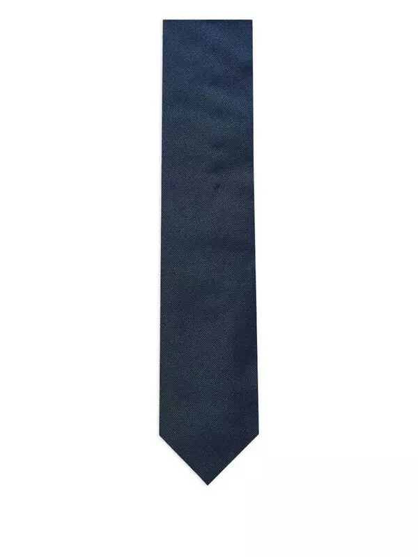 Corneliani Textured Silk Tie - Blue