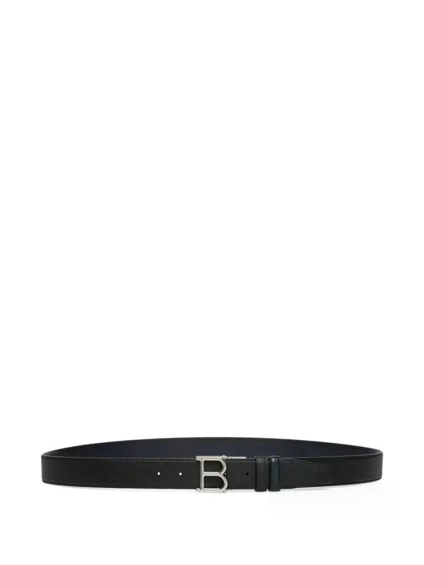 Bally Logo-buckle Leather Belt - Black
