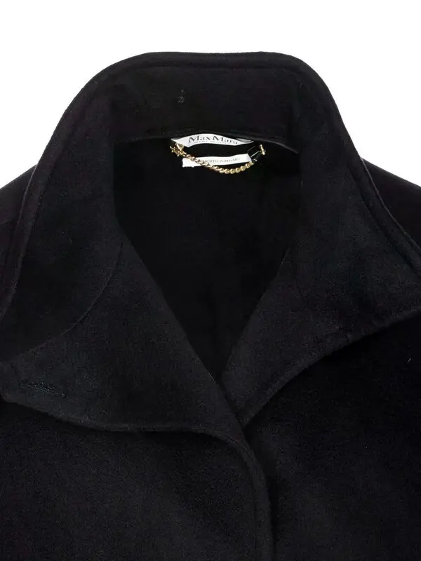 Max Mara Button-fastening High-neck Cape