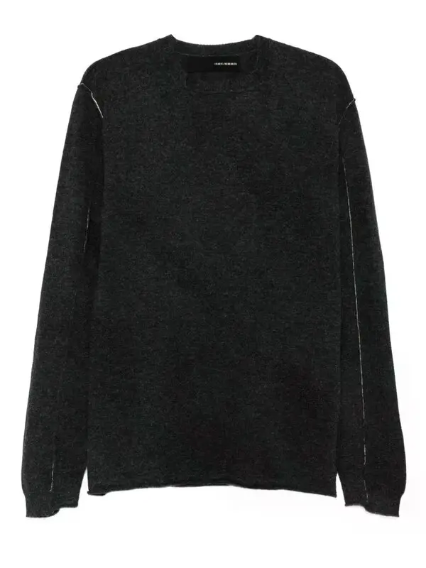 Isabel Benenato Raw-edge Wool Sweater