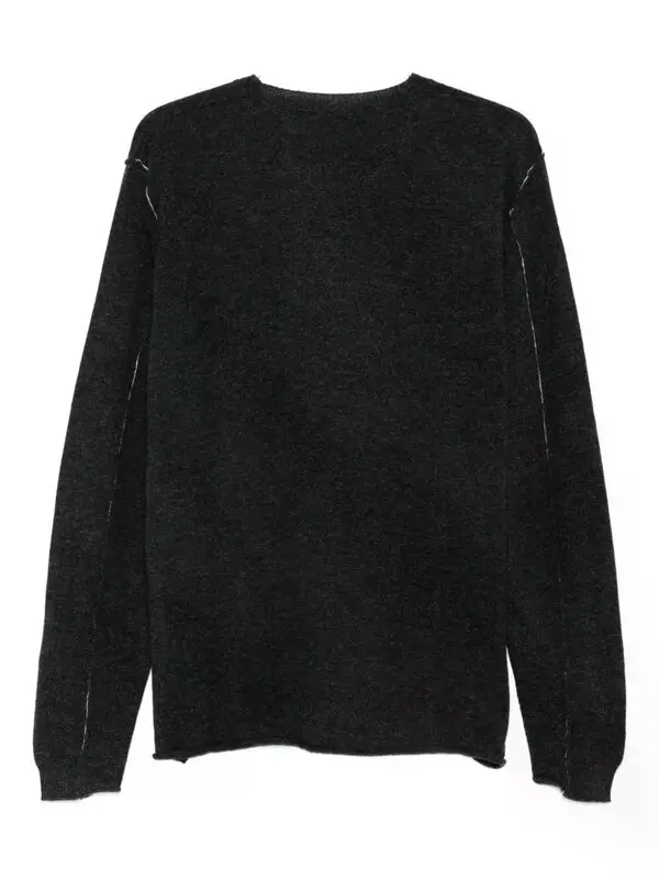 Isabel Benenato Raw-edge Wool Sweater
