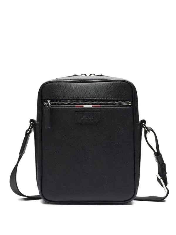 Bally Stripe-detail Messenger Bag - Black