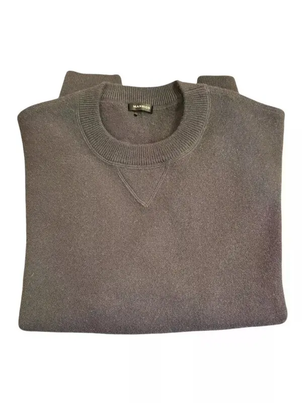 Manrico Cashmere Crew-neck Cashmere Sweater