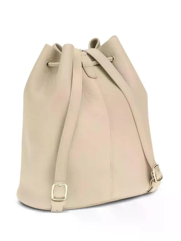 Loro Piana Leather Drawstring Backpack