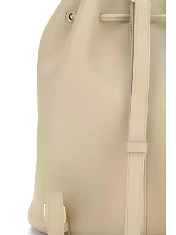 Loro Piana Leather Drawstring Backpack