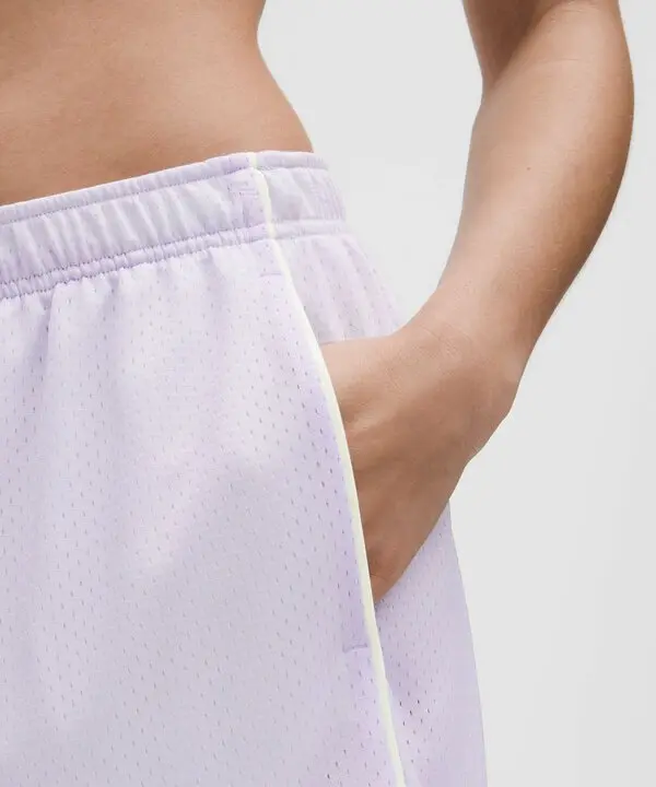 Lululemon Double-layered Mesh Mid-rise 5" Shorts - Lavender Frost/elixir