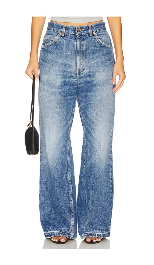 ALIGRACE Vintage Wide Leg Jean - Blue