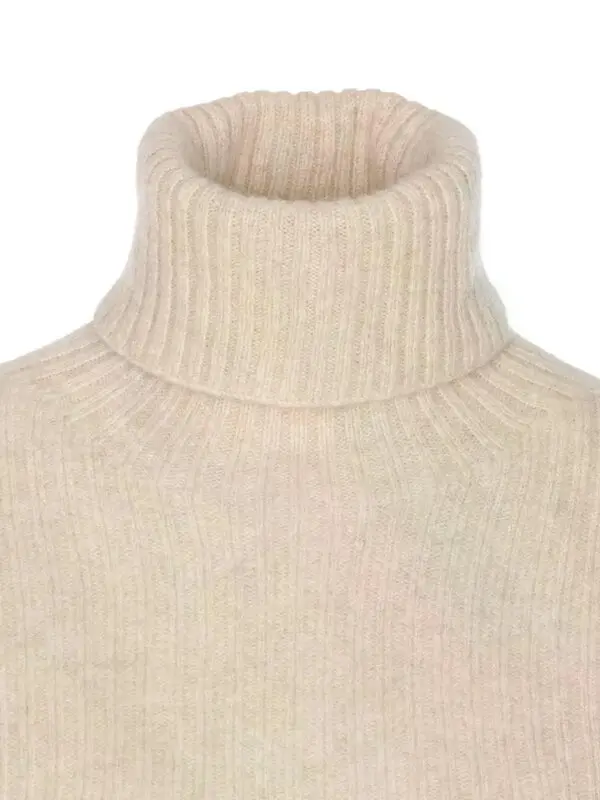 UMA WANG High-neck Ribbed Cashmere Sweater