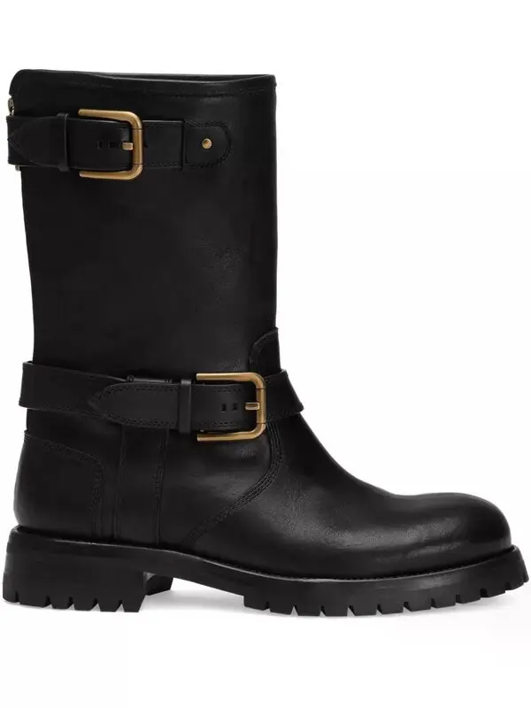 Dolce & Gabbana Buckled Knee-high Boots