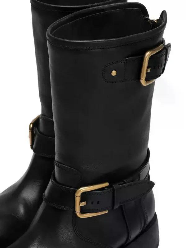 Dolce & Gabbana Buckled Knee-high Boots