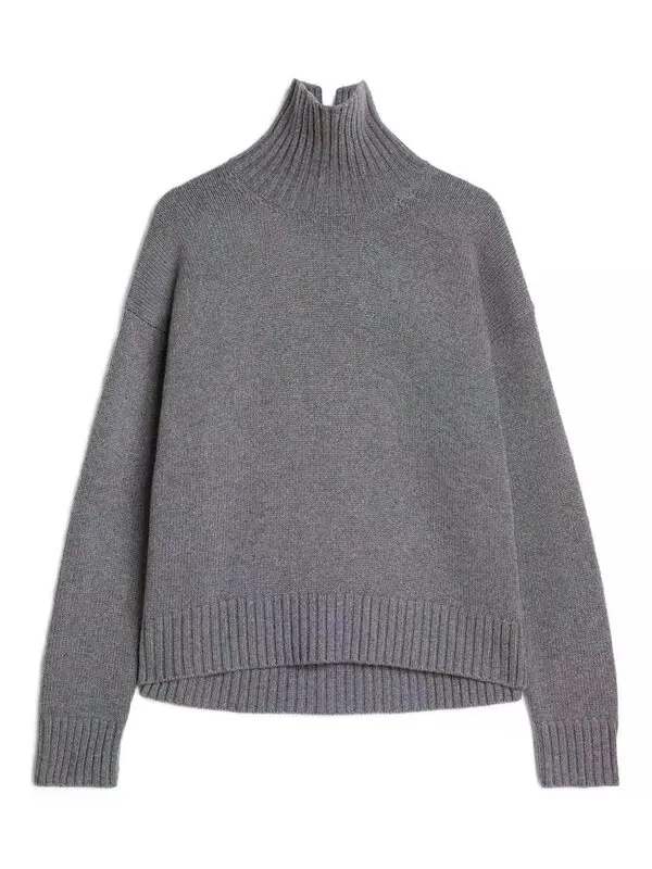 JIL SANDER High-neck Ribbed-cuff Sweater