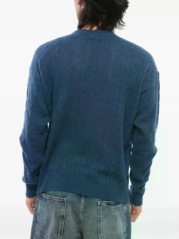 Etro Cable-knit Embroidered Sweater