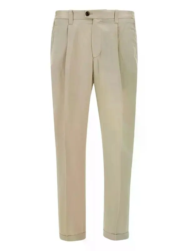 DEVORE INCIPIT Pleated Front Trousers - Neutrals