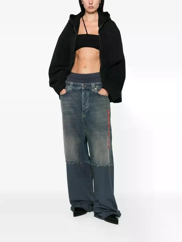 Balenciaga Embroidered-patchwork Trousers