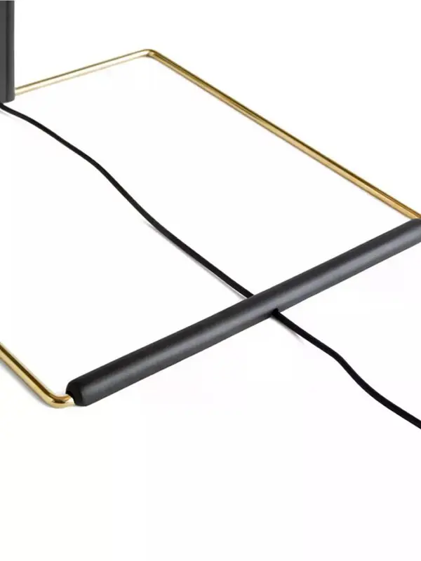 HAY Matin Pleated Shade Brass-base Lamp - Red
