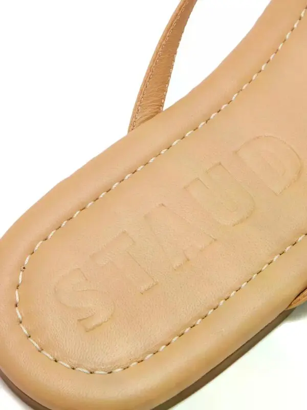 Staud Leather Thong Sandals - Neutrals